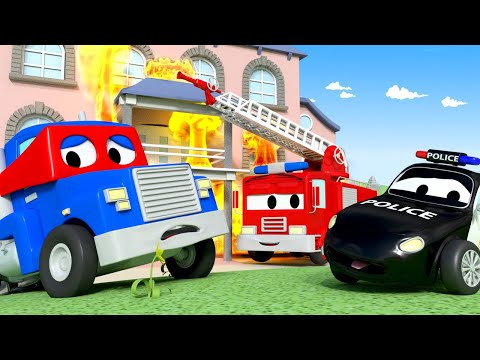 รถตำรวจสำหรับเด็ก  🚒 ซุปเปอร์ทรัคต้องการความช่วยเหลือ 🚨 การ์ตูนรถตำรวจและรถดับเพลิงสำหรับเด็ก
