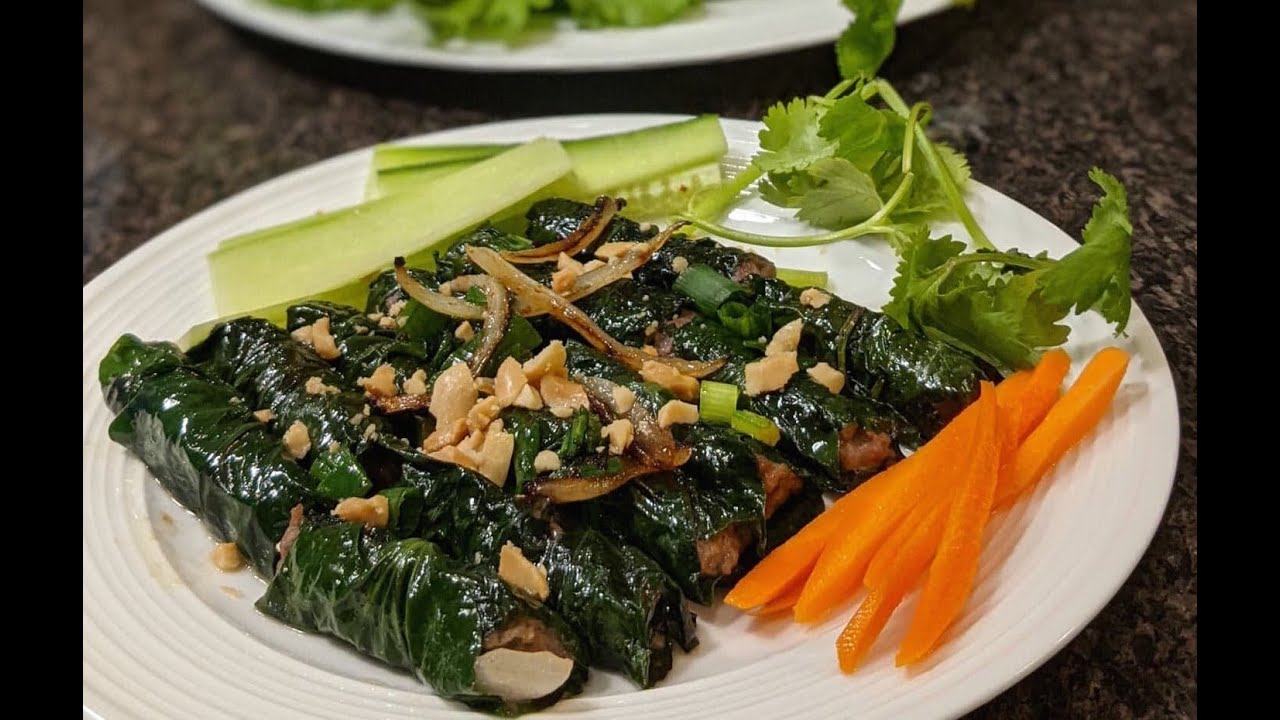 Bò Cuốn Lá Lốt - 越式羅洛葉牛肉卷– Grilled Beef in Piper Lolot Leaves (a ...