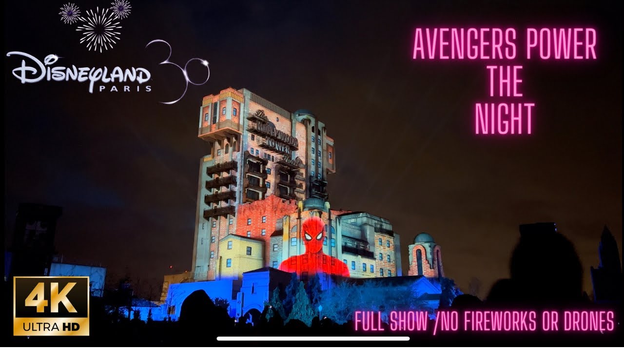 Avengers: Power the Night full NO drones or fireworks 4K - YouTube