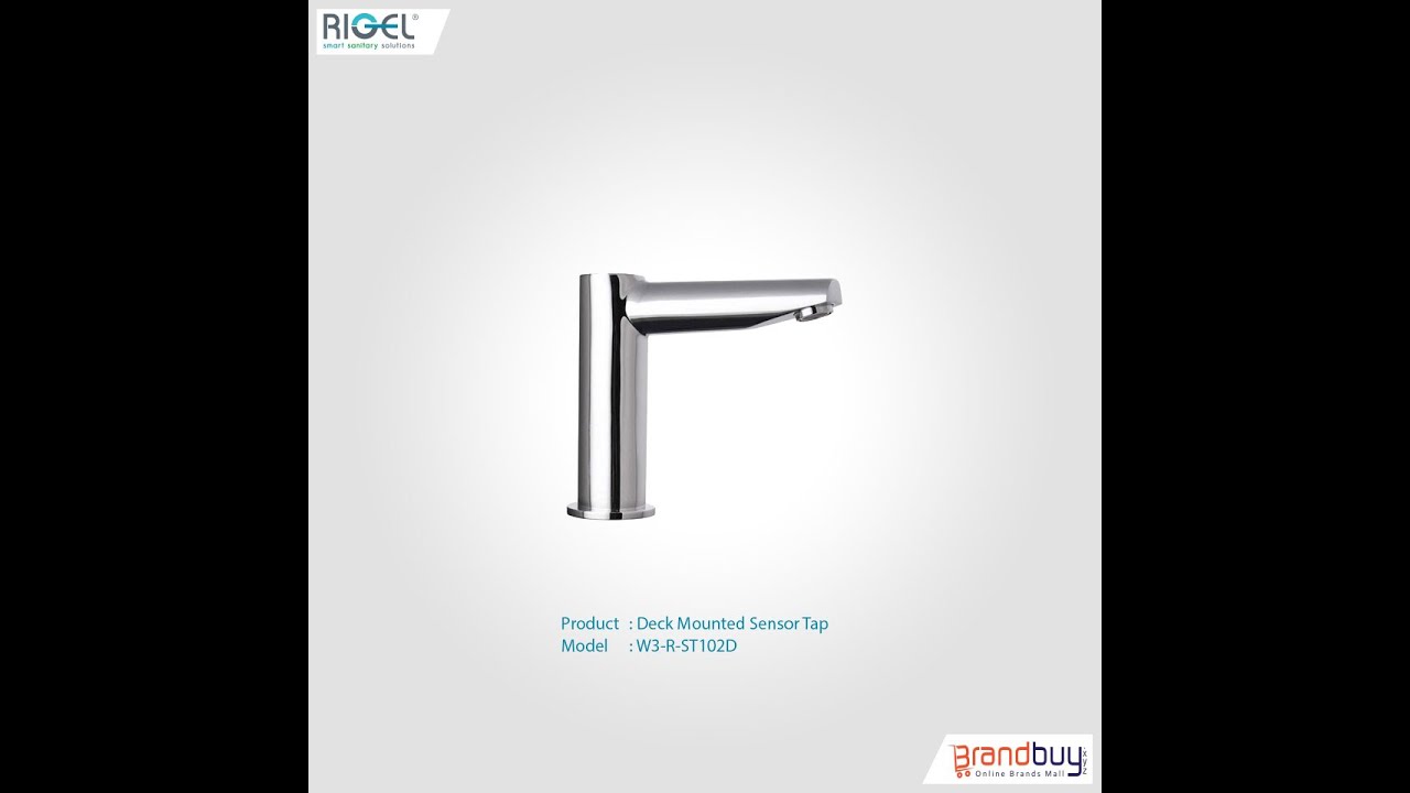 Rigel W3 R ST102D Sensor Basin Tap Video - YouTube