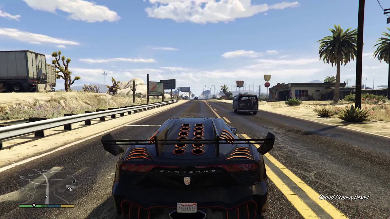 Gta 5 everything maxed out, black bars fixed test - YouTube