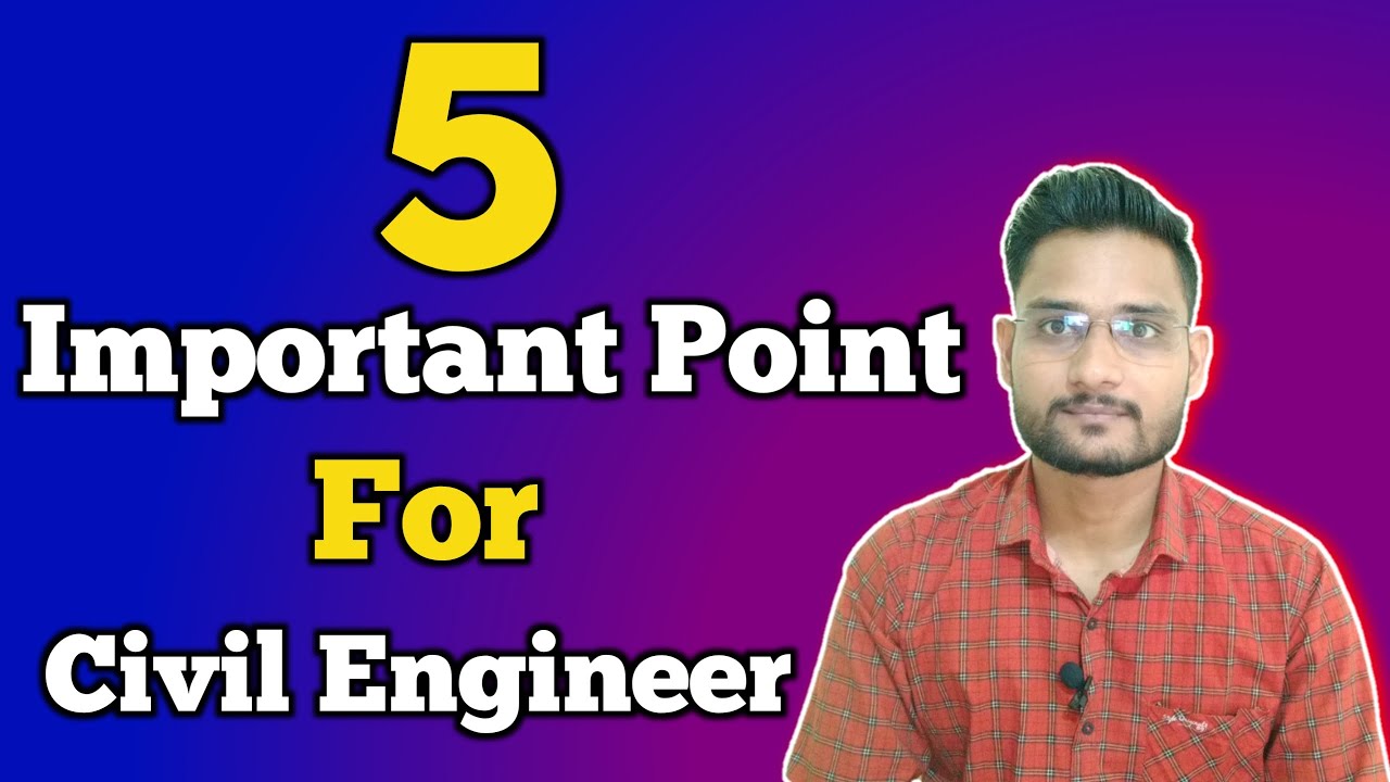 5 important point for civil engineer | civil site visit - YouTube