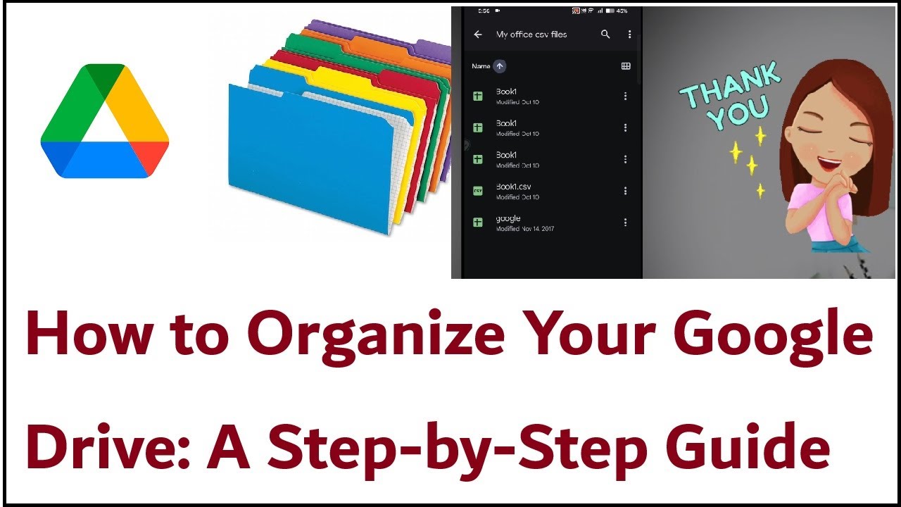 How to Organise Your Google Drive : A Step by Step Guide - YouTube