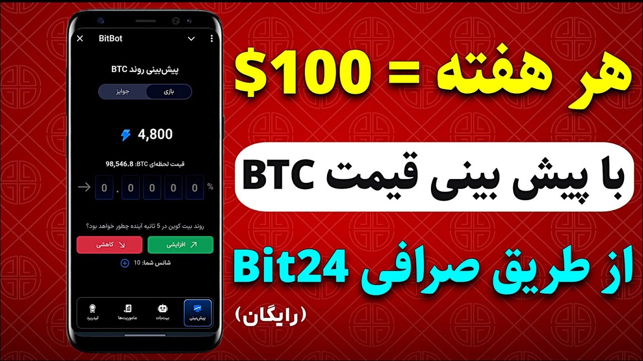 💰پیش بینی کن ، 100$ برنده شو 8 میلیون تومان جایزه نقدی هر هفته از صرافی Bit24 - YouTube