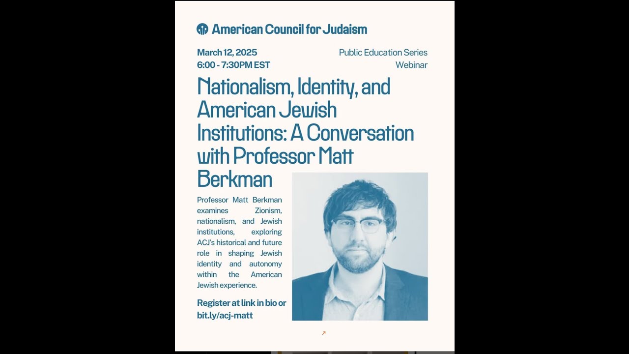Nationalism, Identity, and American Jewish Institutions: A Conversation ...
