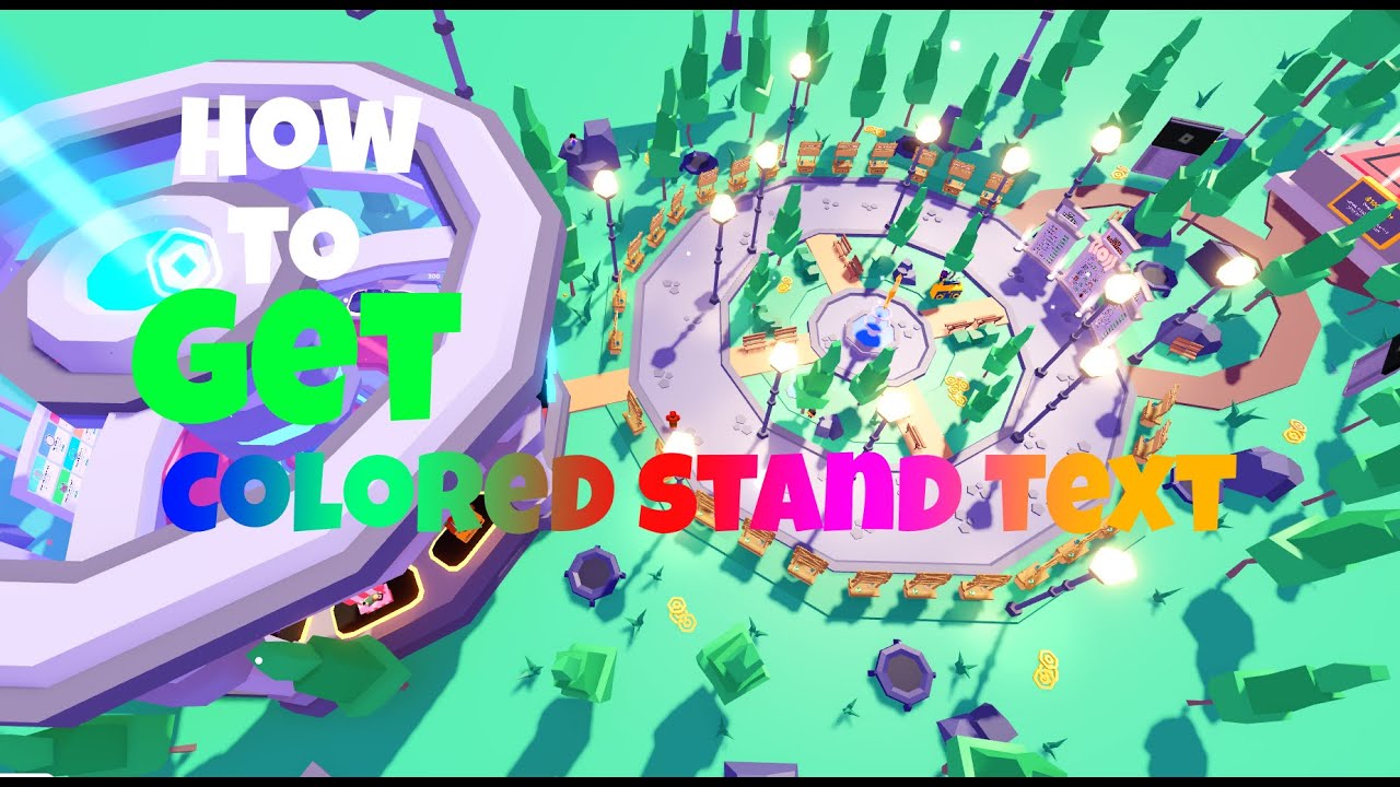 How to get COLORED STAND TEXT in pls donate - YouTube