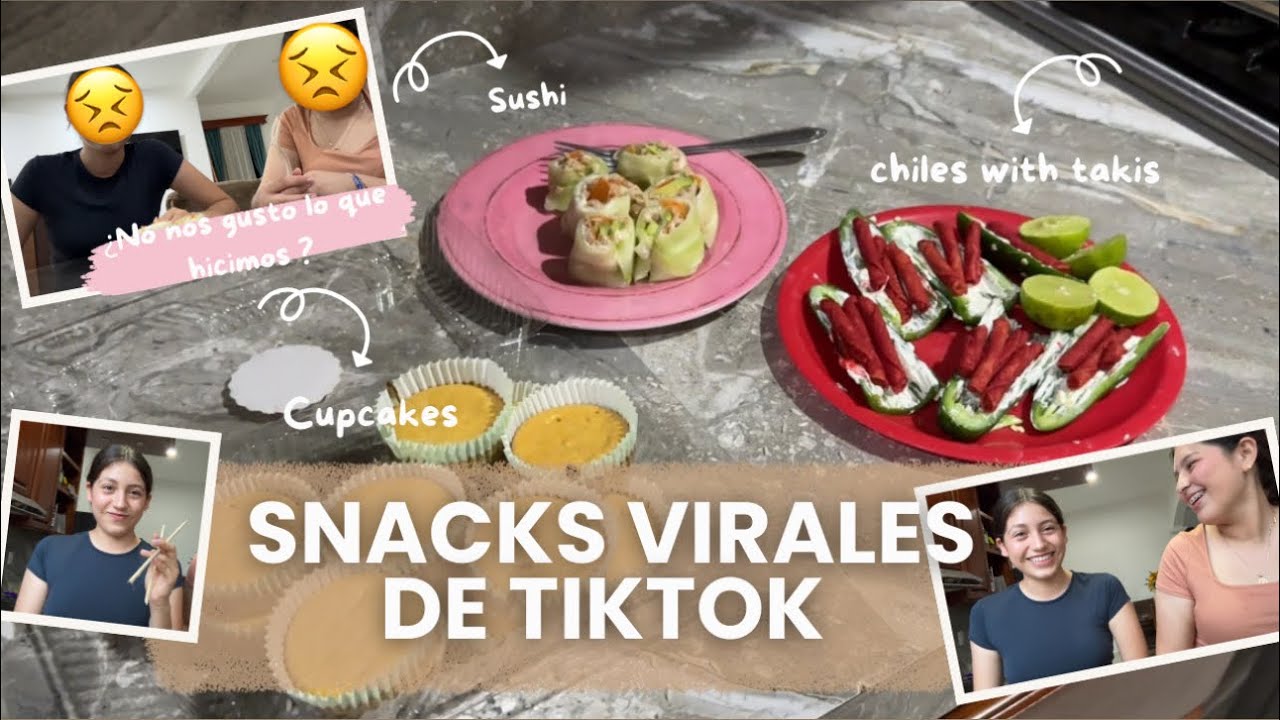 PROBANDO SNACKS VIRALES DE TIKTOK | YARI Y JAQUI - YouTube
