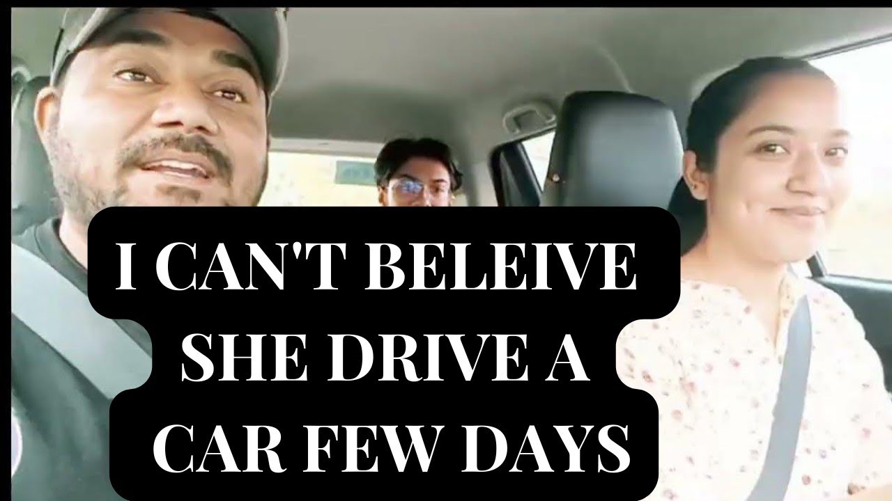 I can't beleive she drive a car few days - YouTube