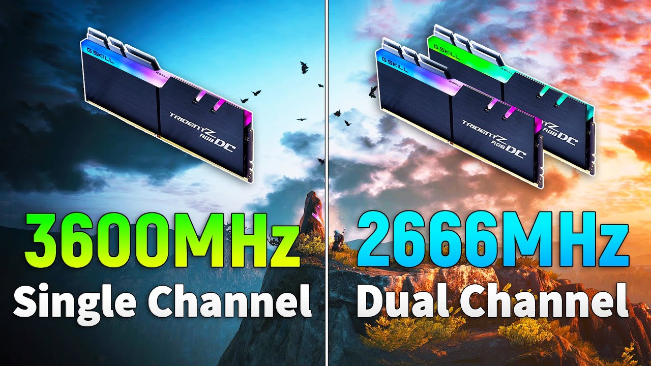 Single Channel 3600MHz vs Dual Channel 2666MHz - Which is Better? - YouTube