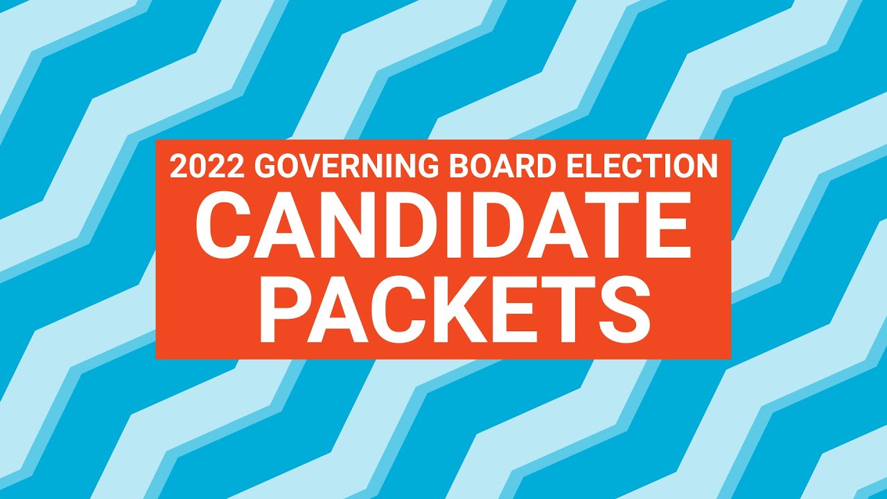 Candidate packets available Monday, Nov. 1 - 2022 RCSCW Governing Board ...