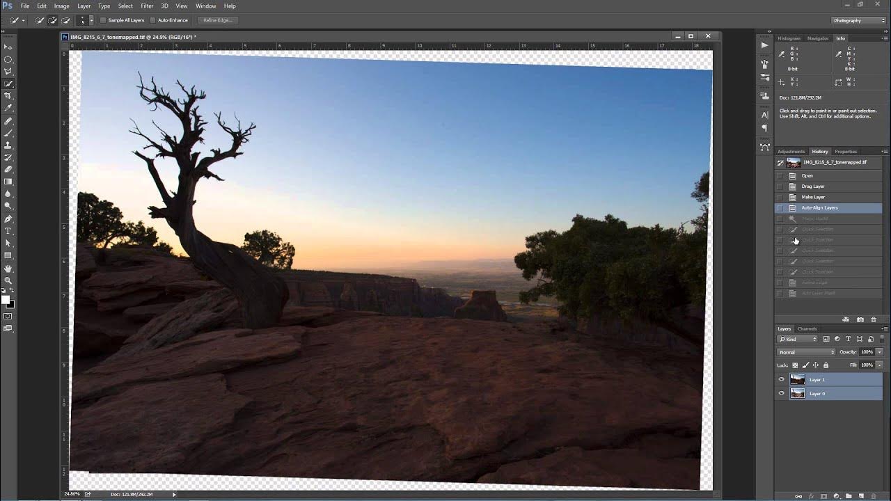Auto Align Layers in Photoshop - YouTube