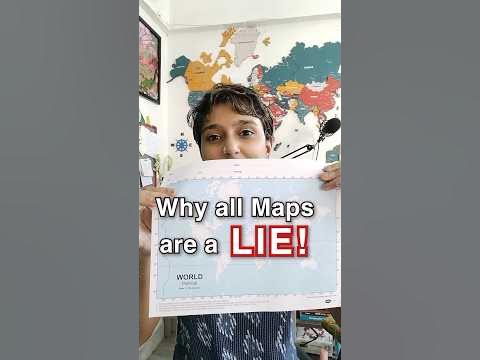 All maps are a lie?! #maps #shortsindia #mythbusters - YouTube