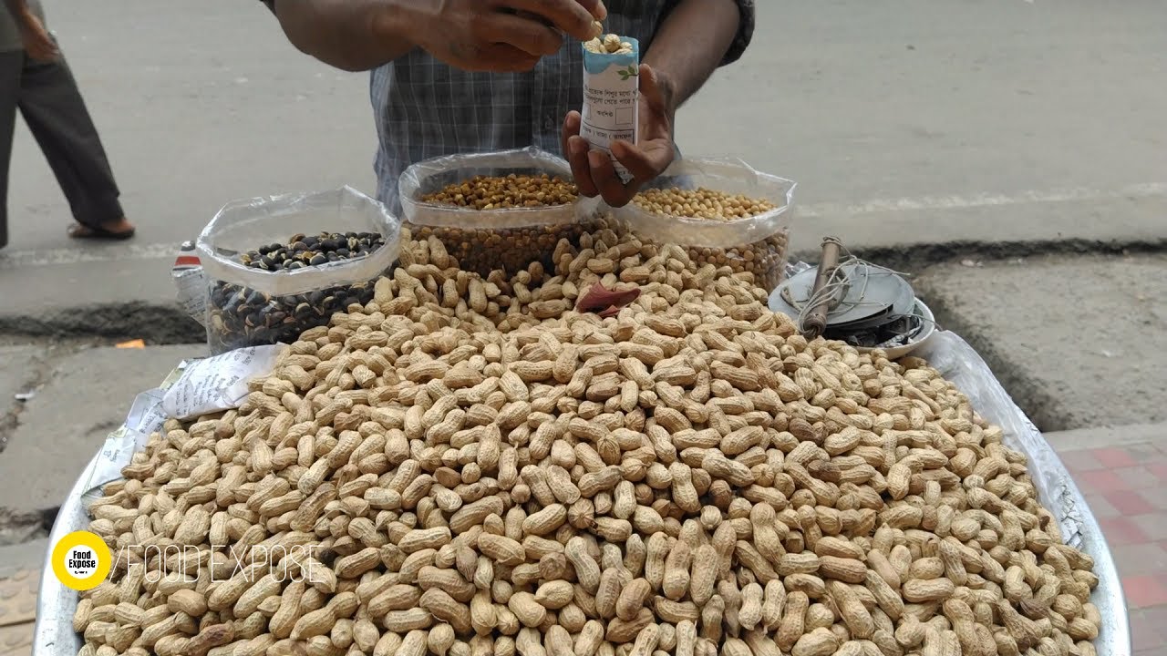 Peanut | Bangladeshi Street Food | Healthy peanut fry - YouTube