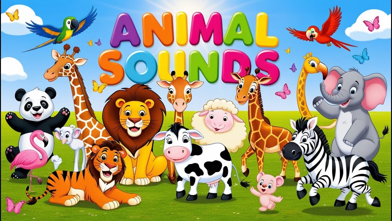 Animal Sounds Learning for Toddlers | Animals Rhymes in English ...
