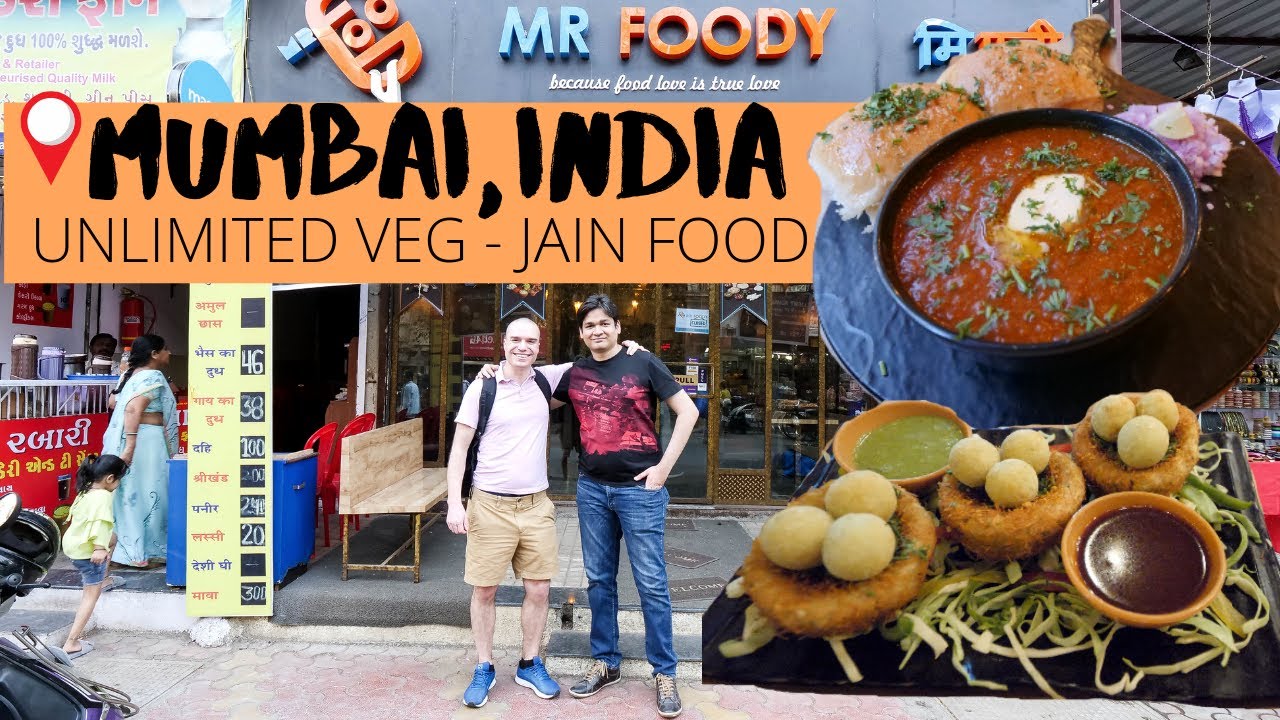 Unlimited Pav Bhaji in Borivali India | Mumbai Food - Jain Vegetarian | Mr Foody - YouTube