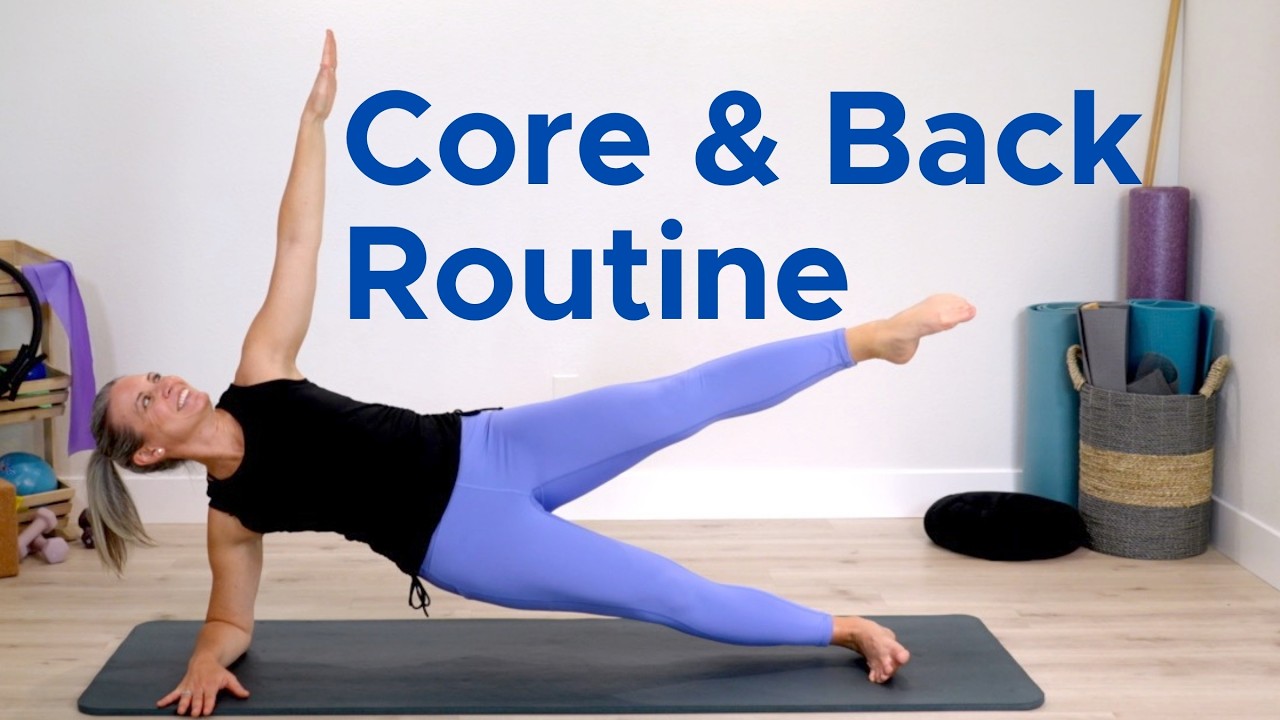 15 min Core & Back Workout (NO EQUIPMENT) - YouTube