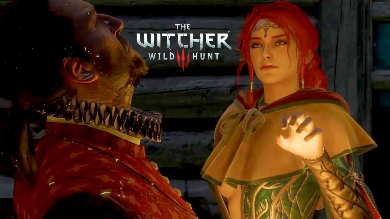 THE WITCHER 3 - #2 GERALT E TRISS INTERROGANDO O MENSAGEIRO CAÇADOR DE ...