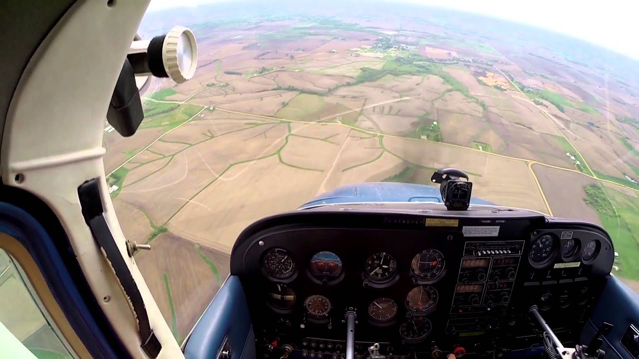 C172 Day of flying - Iowa - YouTube