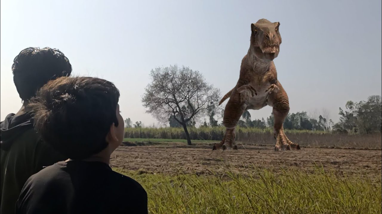T-Rex chase in real life | Dinosaur in real life | #dinosaur - YouTube