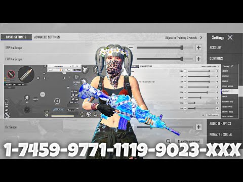 NEW UPDATE 4.3🔥BEST SENSITIVITY CODE + CONTROL SETTINGS BGMI/PUBG MOBILE