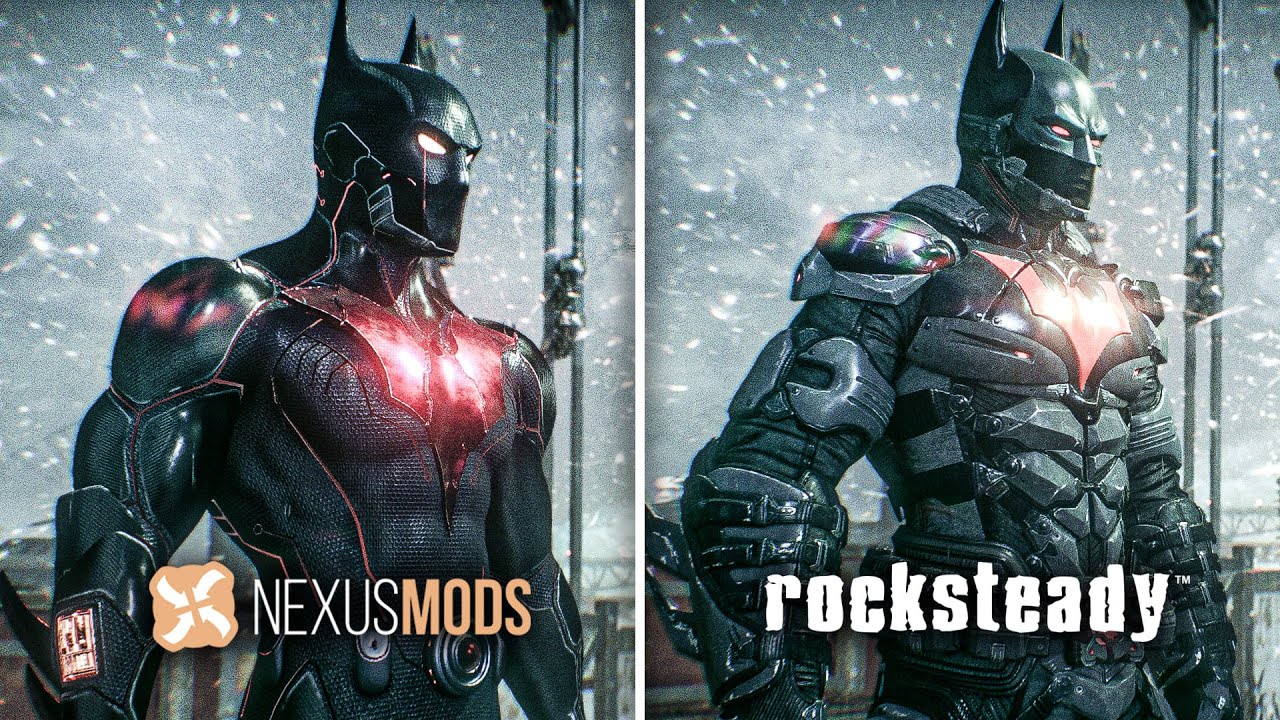 RockSteady VS Modders - Batman Beyond Suit | Batman: Arkham Knight ...
