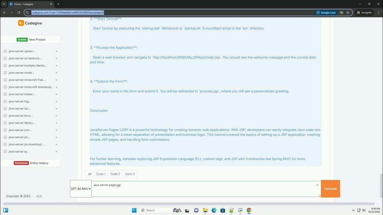java server page jsp - YouTube