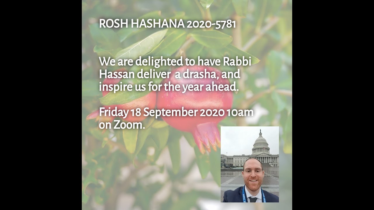 2020-5781 Rosh Hashana message from Rabbi Ben Hassan and Rabbanit ...