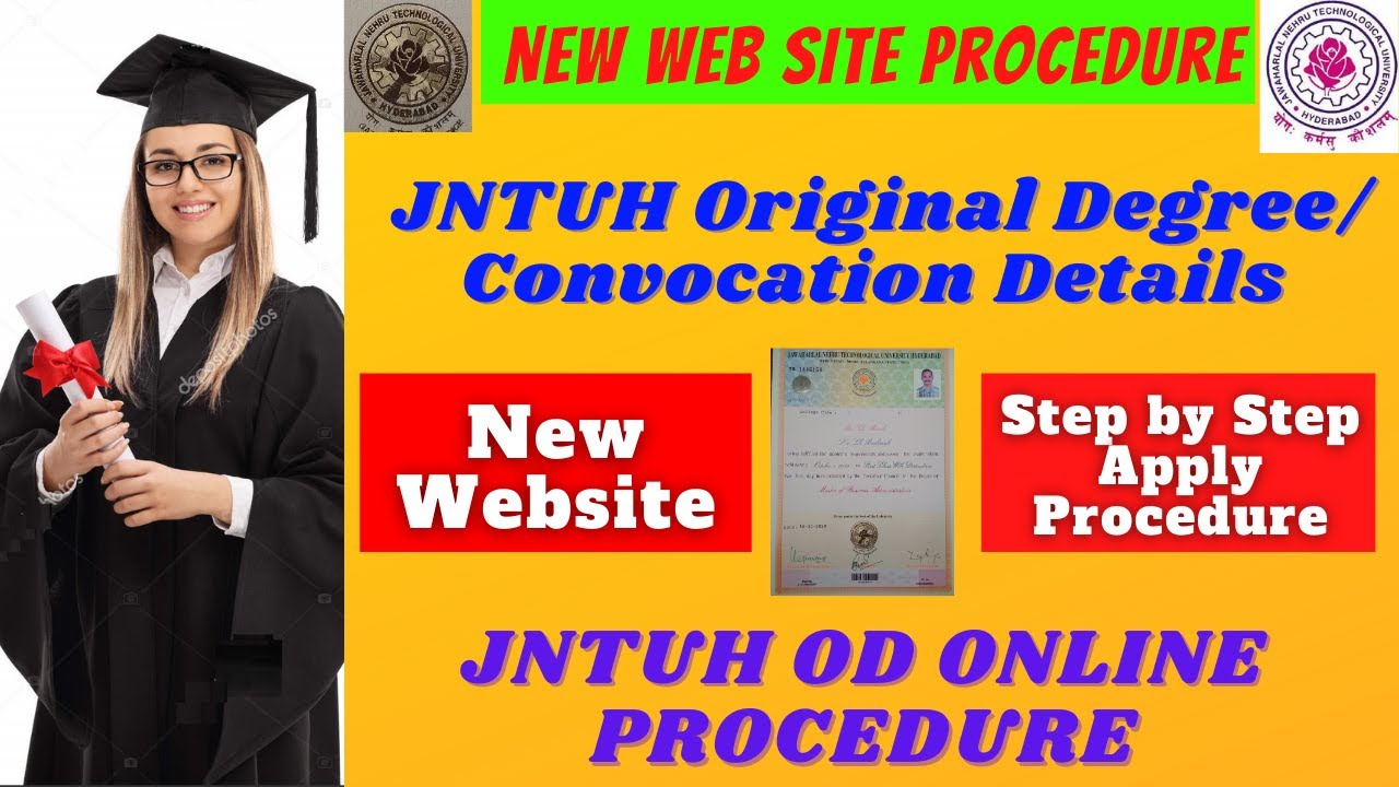 JNTUH OD apply process||How to apply for jntuh OD online||JNTU ...