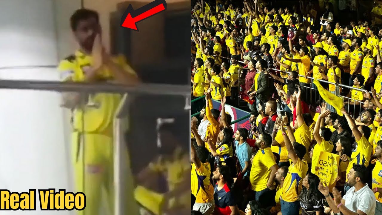 Ms Dhoni Thanks To Csk Fans By Folding Hands Who Came To Watch Csk Vs ...
