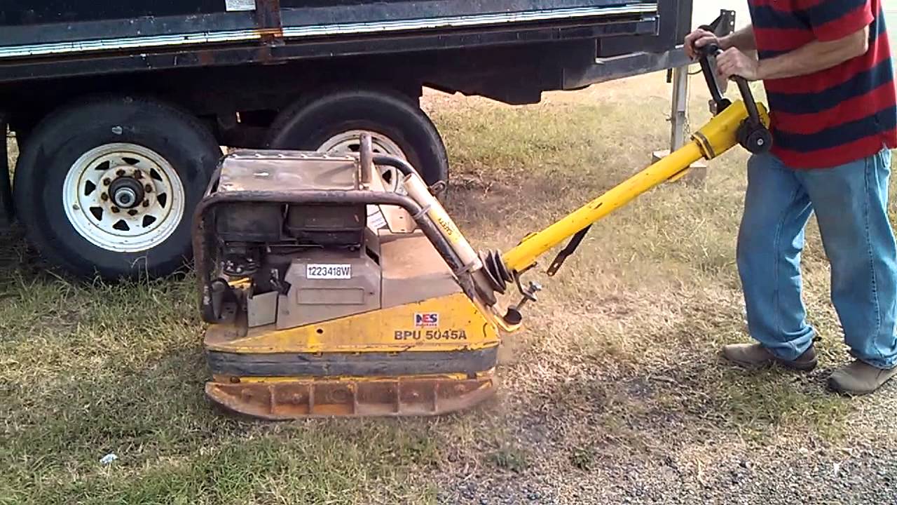 Wacker Vibratory Plate Tamper - YouTube