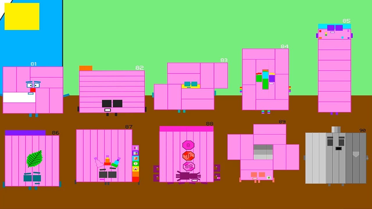 Numberblocks Band 81-90 crazy - YouTube