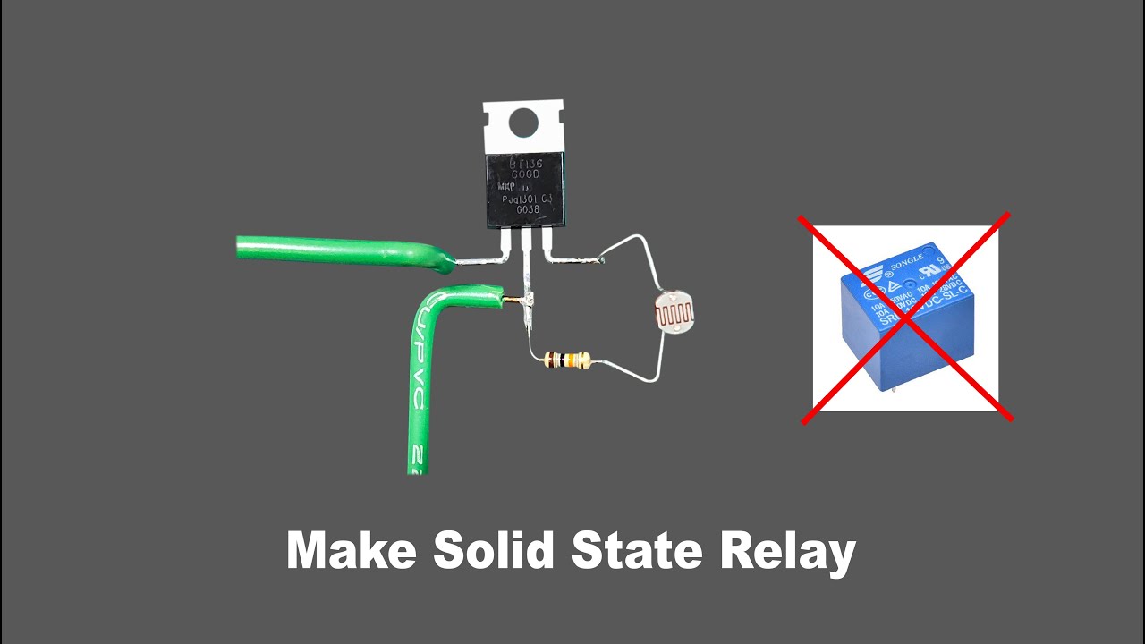 How to Make Solid State Relay | BT136 TRIAC Project | RK Electronics ...