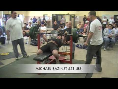 Michael Bazinet APF 551 Bench Press - YouTube