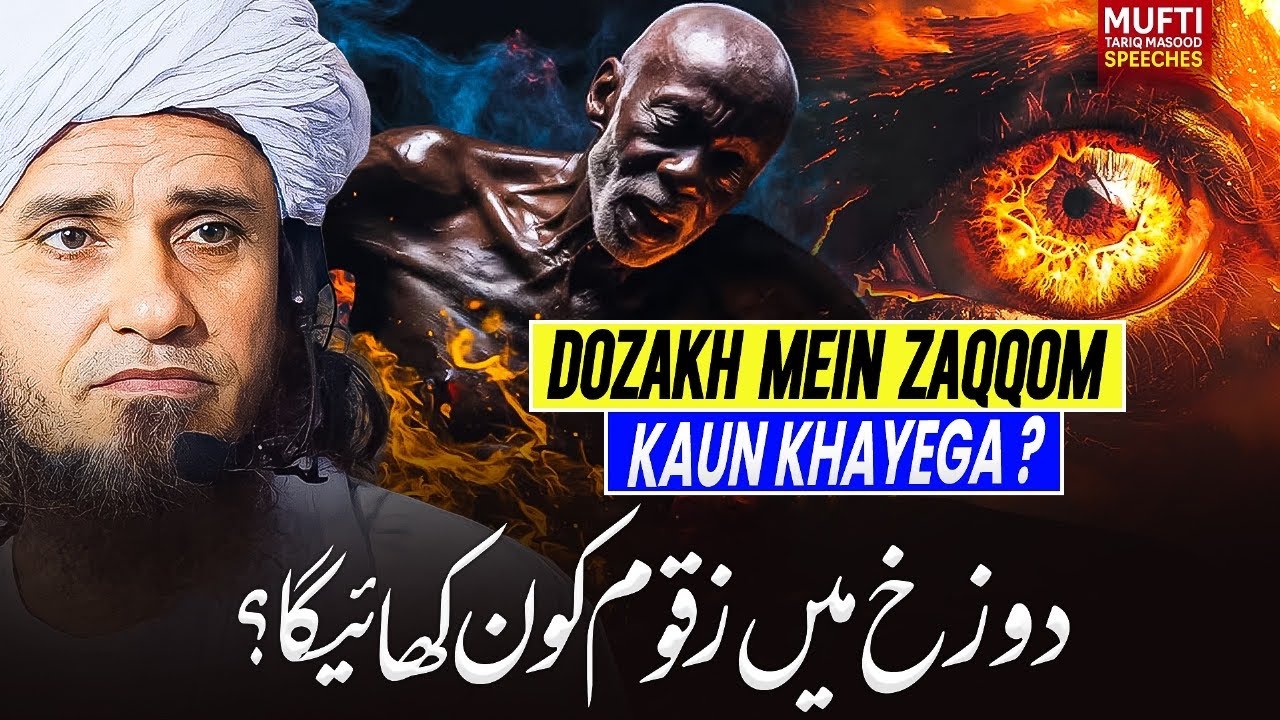 Dozakh Mein Zaqqom Kaun Khayega ? | Mufti Tariq Masood Speeches 🕋 - YouTube