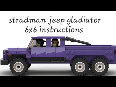 stradmans jeep gladiator 6x6 (built using official lego colors)#lego # ...