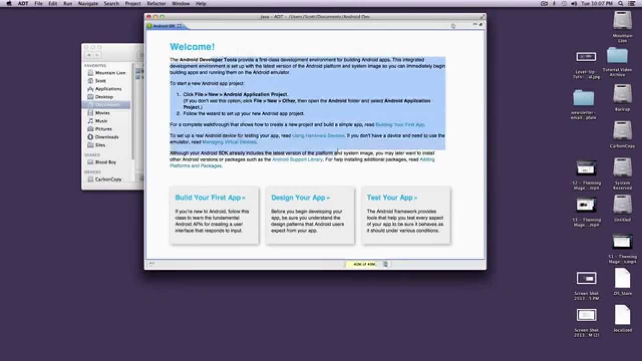 Android Admob Studio Eclipse 2014 Development Tutorials #1 - YouTube