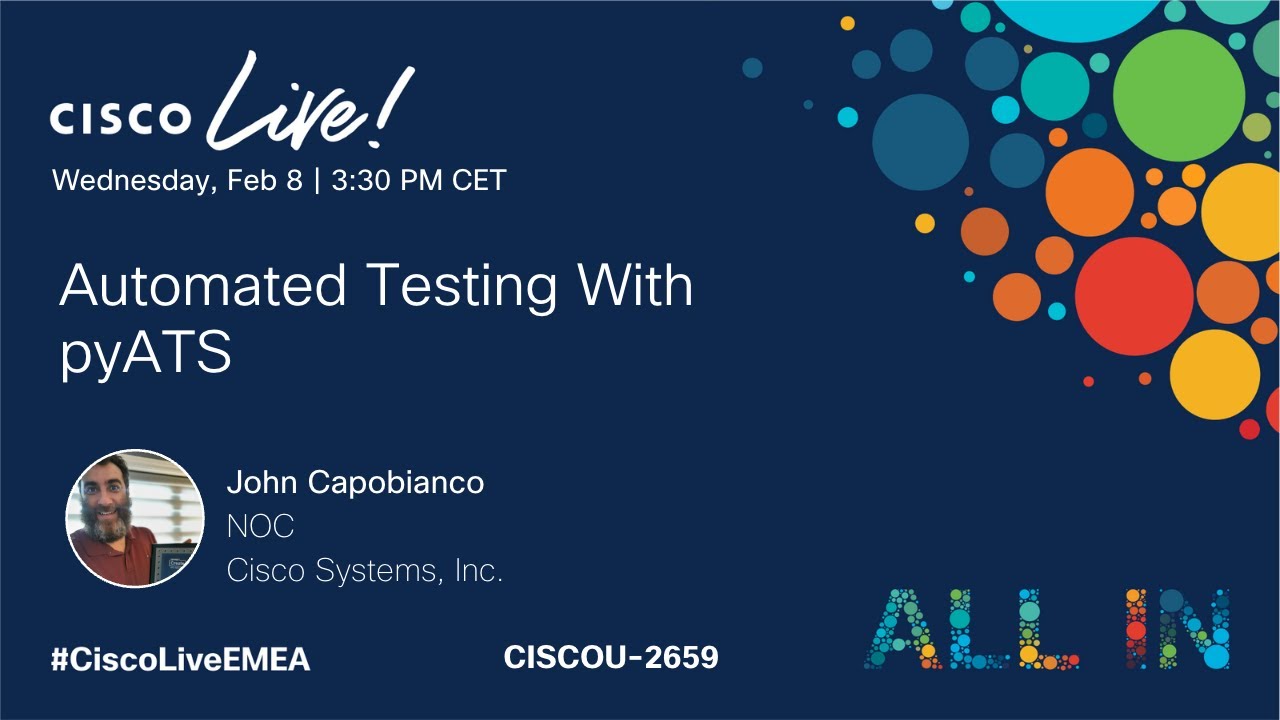 Automated Testing with pyATS - YouTube