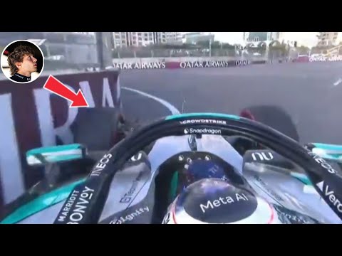 Kimi Antonelli Crash at Azerbaijan Grand Prix qualifying. Kimi Antonelli  Crash Video 