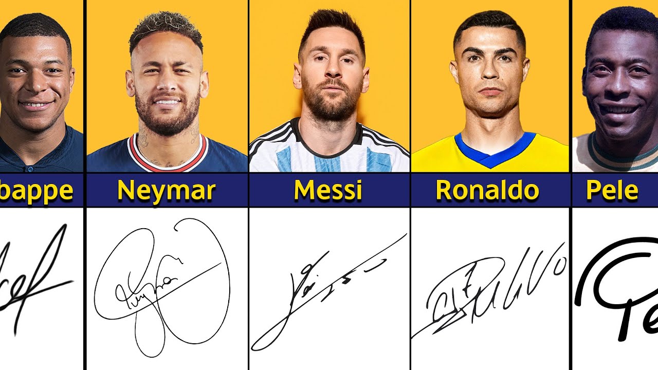 Coolest Signatures Famous Football Players - YouTube