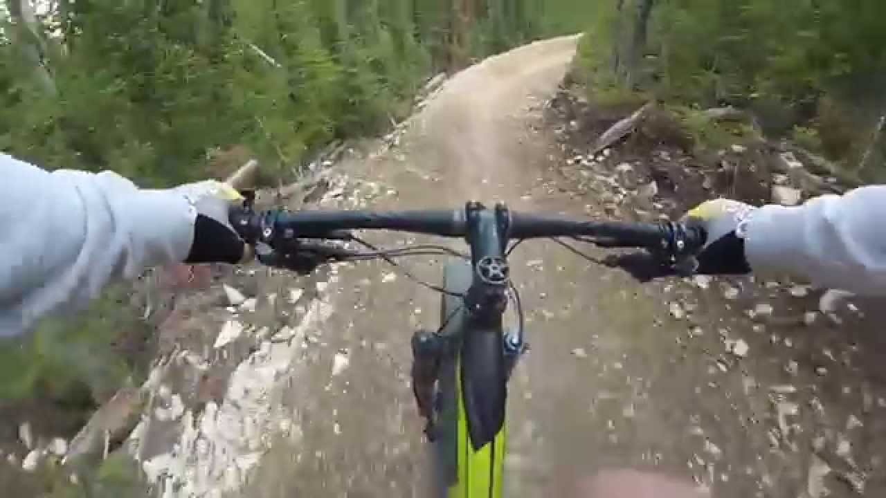 Mountain biking Otter Slide at Big Sky - YouTube