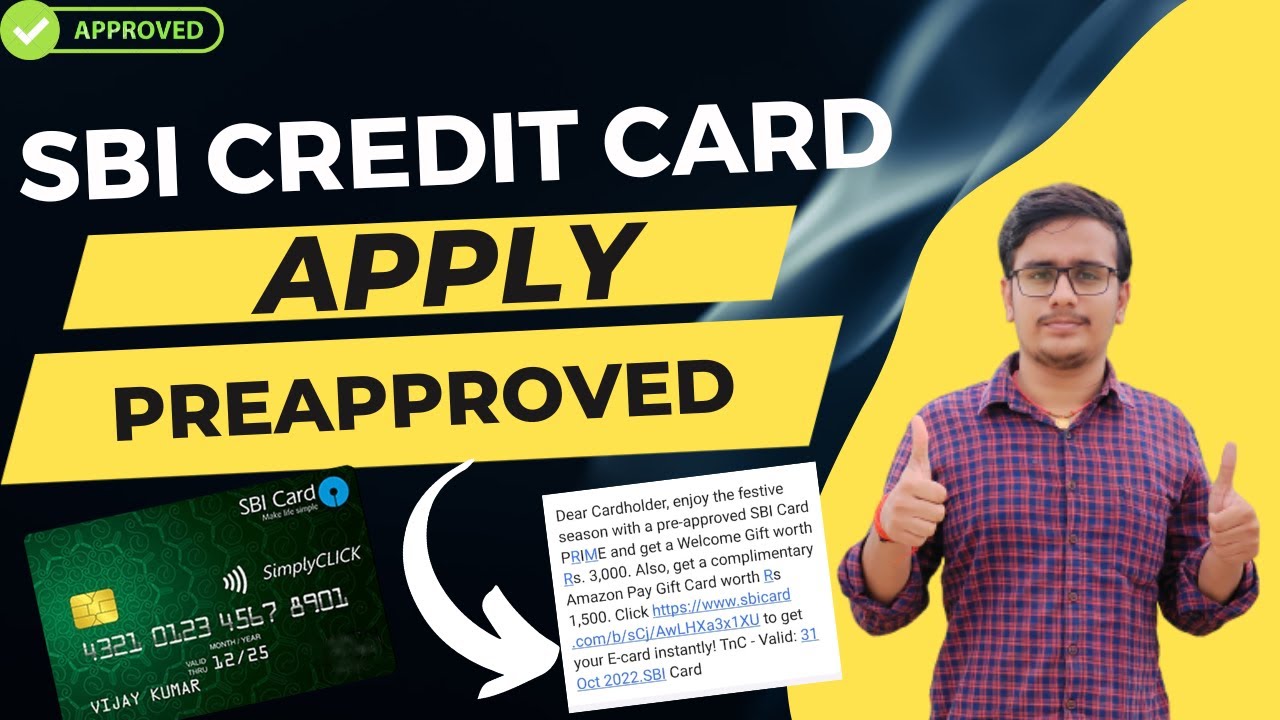 SBI Pre-Approved Credit Card Apply - Got 5 lakh Limit - SBI Credit Card ...