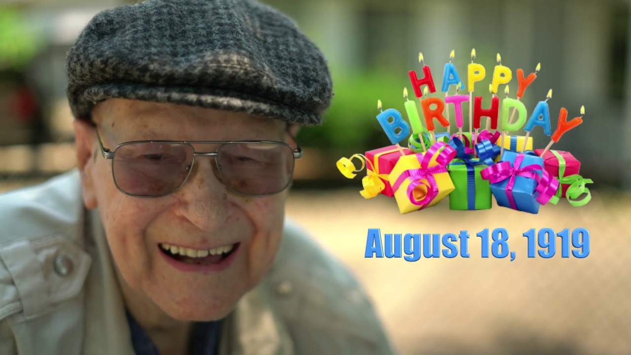 Mr. Linder turns 98 years young! - YouTube