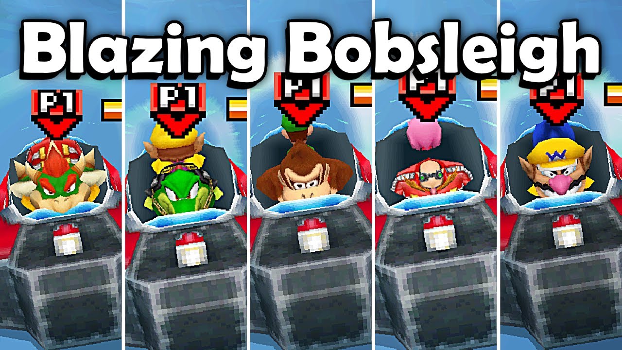 Mario & Sonic at the Olympic Winter Games [DS] - Blazing Bobsleigh (All ...