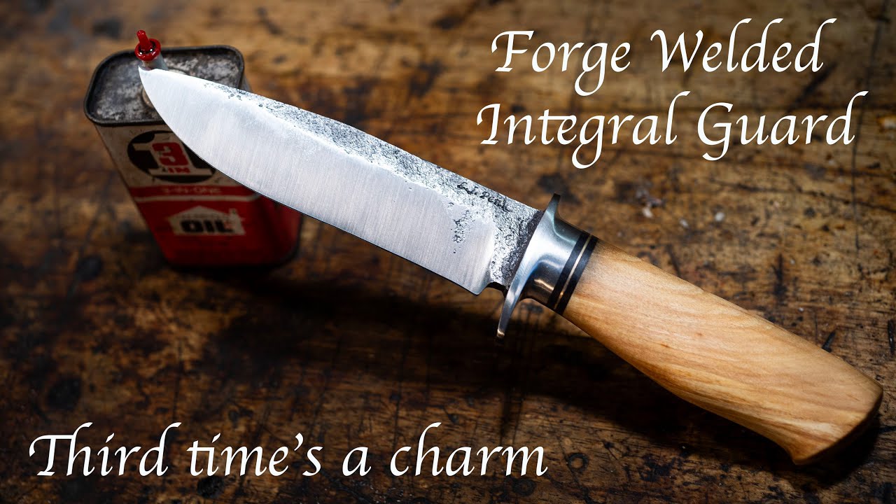 Forge Welded Integral Guard Knife - YouTube