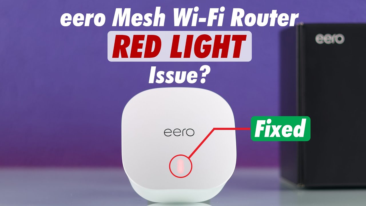 Fix: Eero WiFi System Showing Blinking Red Light or Solid Red! - YouTube