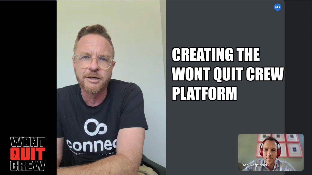 Creating the Wont Quit Crew platform. - YouTube