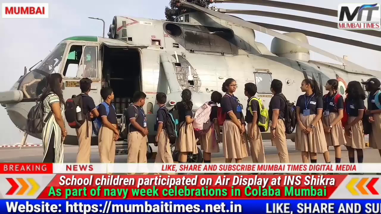 School children participated on Air Display at INS Shikra as part of ...