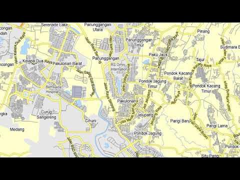Jakarta Indonesia printable editable layered Vector Map - YouTube