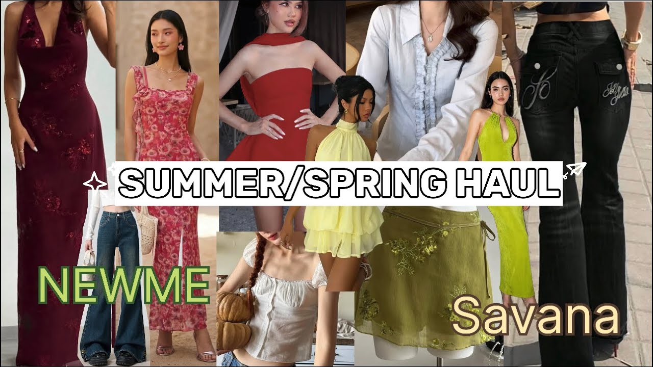 HUGE SUMMER SPRING HAUL | Savana | Newme 🌸🌷 - YouTube