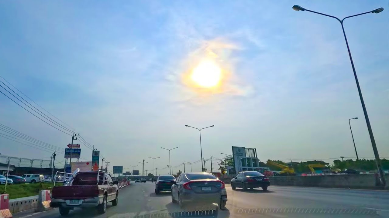 Driving on a Hot Day Like A Hell In Bangkok, Thailand | Traffic Road Sounds | POV 4K HDR - YouTube